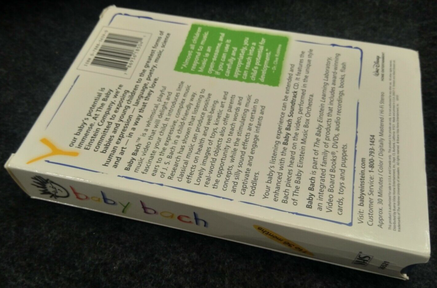 VHS Baby Einstein: Baby Bach Musical Adventure (VHS, 2004, Disney, No ...