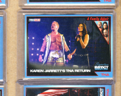 Jeff & Karen Jarrett-Return-2011 TNA Impact TriStar Signature Card-#63 ...