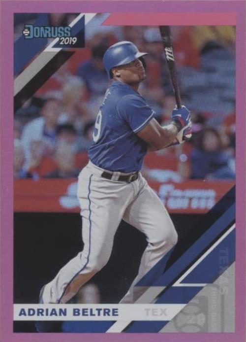 2019 Panini Donruss - Adrian Beltre #80 Holo Pink for sale online | eBay