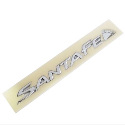 New 1x Rear Trunk Logo Santa Fe Emblem 13-18 Badge Letter OEM Chrome ...