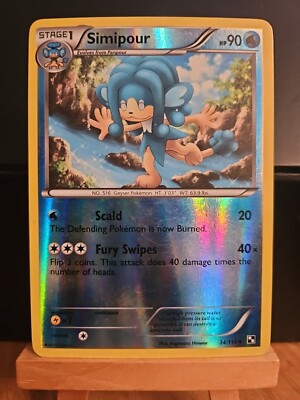 Pokemon TCG Black & White 34/114 - SIMIPOUR, Reverse Holo Uncommon | eBay