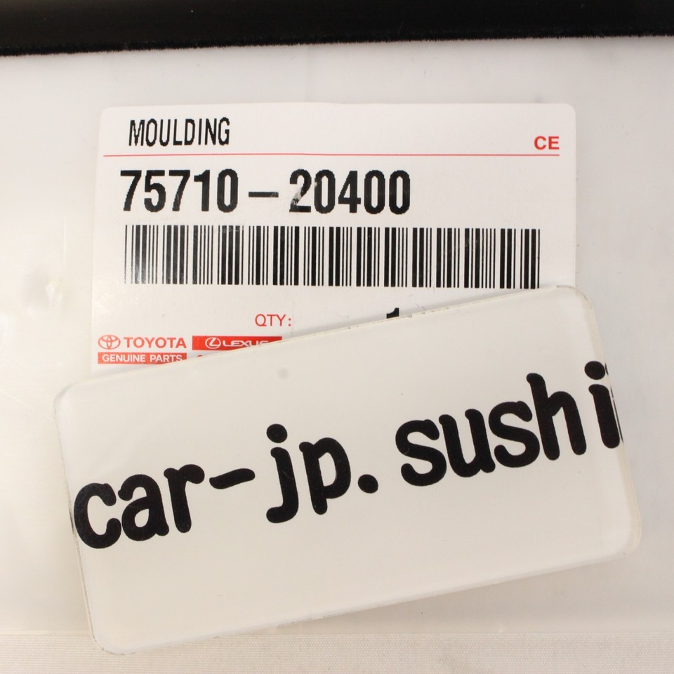 Toyota Genuine MOULDING ASSY, FRONT DOOR BELT, RH OEM 75710-20400 | eBay