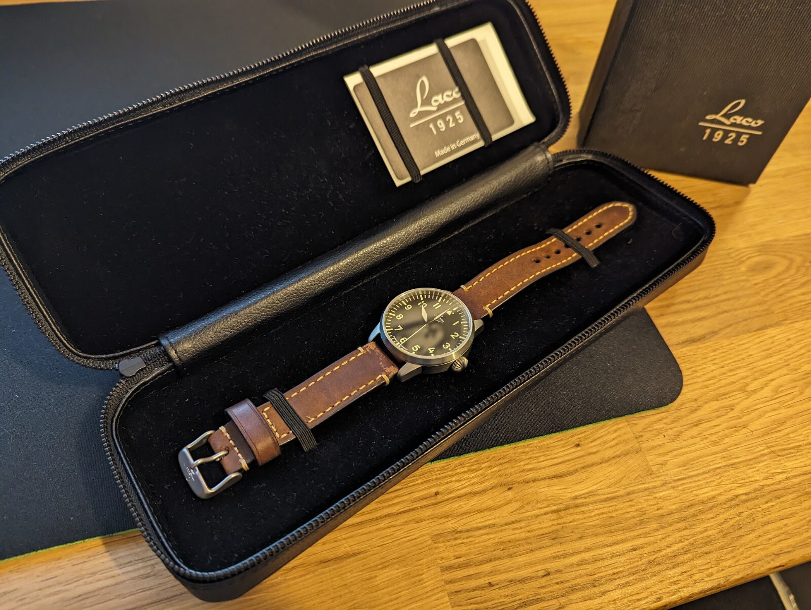LACO AUGSBURG 42mm Pilot/ Flieger Automatic Watch - La Paz County ...