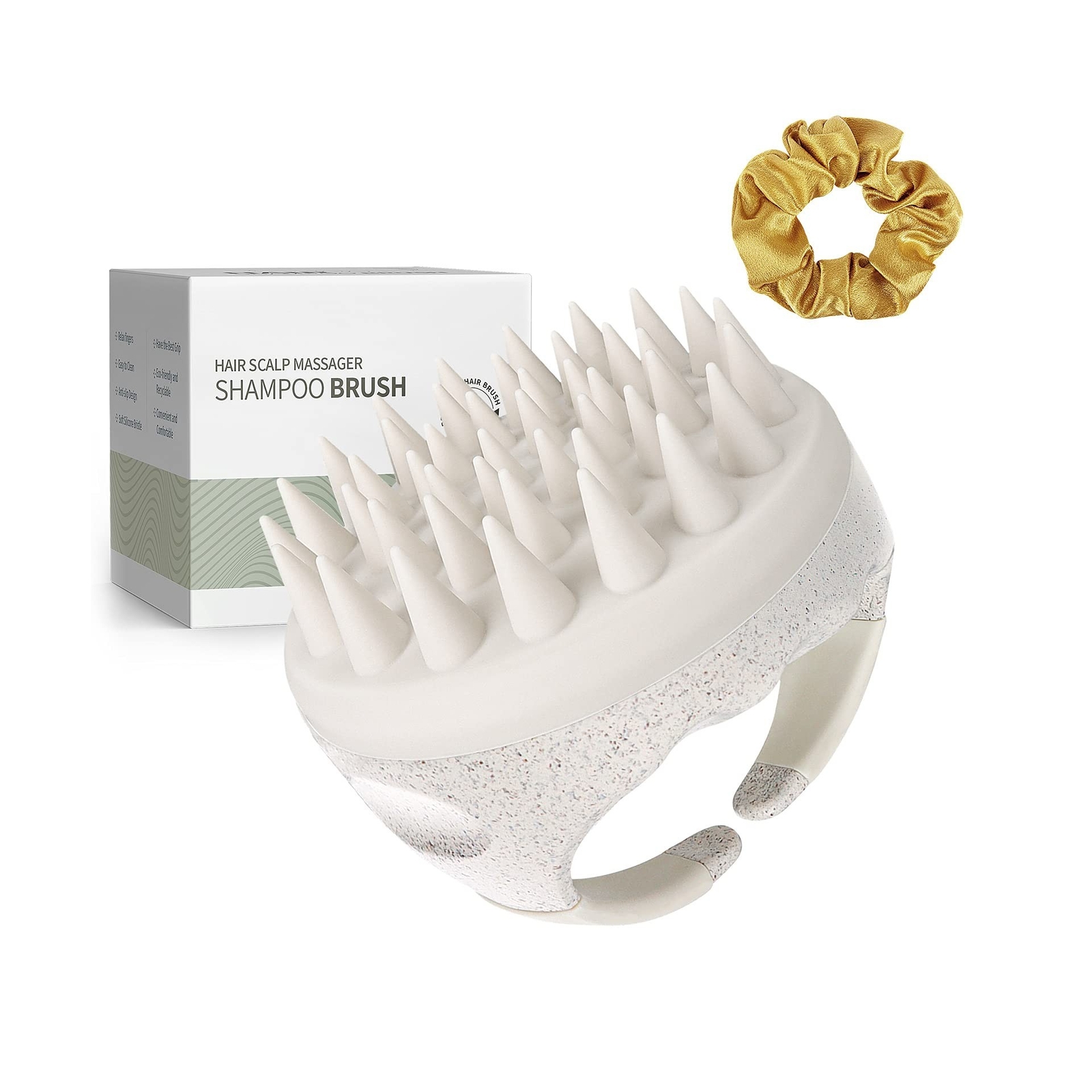 AIMIKE Hair Scalp Massager Shampoo Brush, Soft Silicone Scalp Brush ...