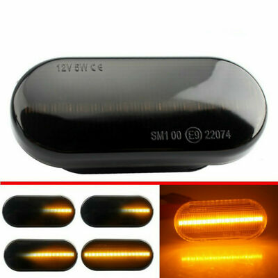 2Pcs Dynamic LED Side Indicator Repeater Light For VW Golf Bora Polo ...