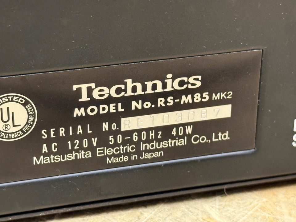 TECHNICS RS-M85 MK2 Cassette Deck | eBay