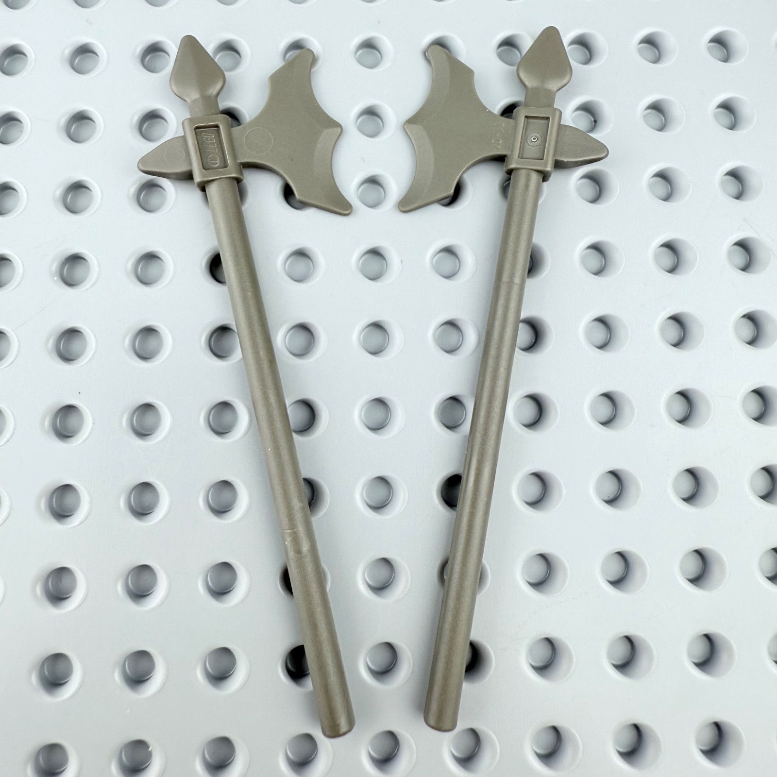 LEGO Minifigure Weapon Axe Halberd Elaborate Dark Gray Lot of 2 ...
