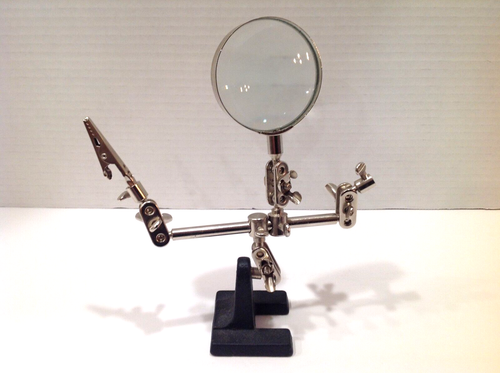 Helping Hands Magnification Lens & Clamp Base Tool | eBay
