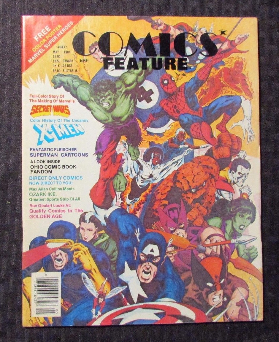 1984 COMICS FEATURE Magazine #29 VG- 3.5 No Posters - Secret Wars - X ...