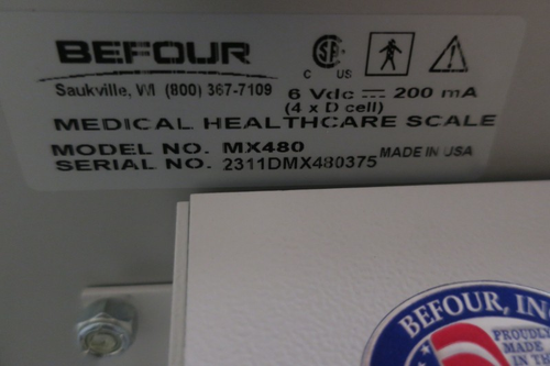 Befour MX480 Single Ramp Folding Wheelchair Scale with Handrail | eBay