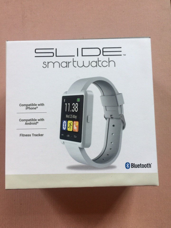 NEW SLIDE Smartwatch White Band SW100WH | eBay