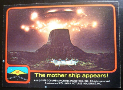 1978 Close Encounters Of The Third Kind Card-Mother Ship Appears #41 ...