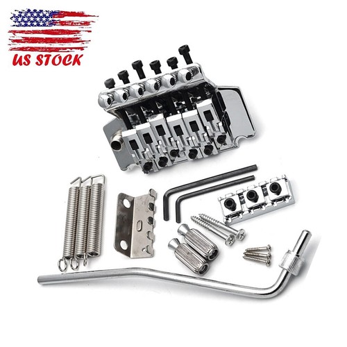 Electric Guitar Double Locking Tremolo System Bridge for ST Strat Floyd ...