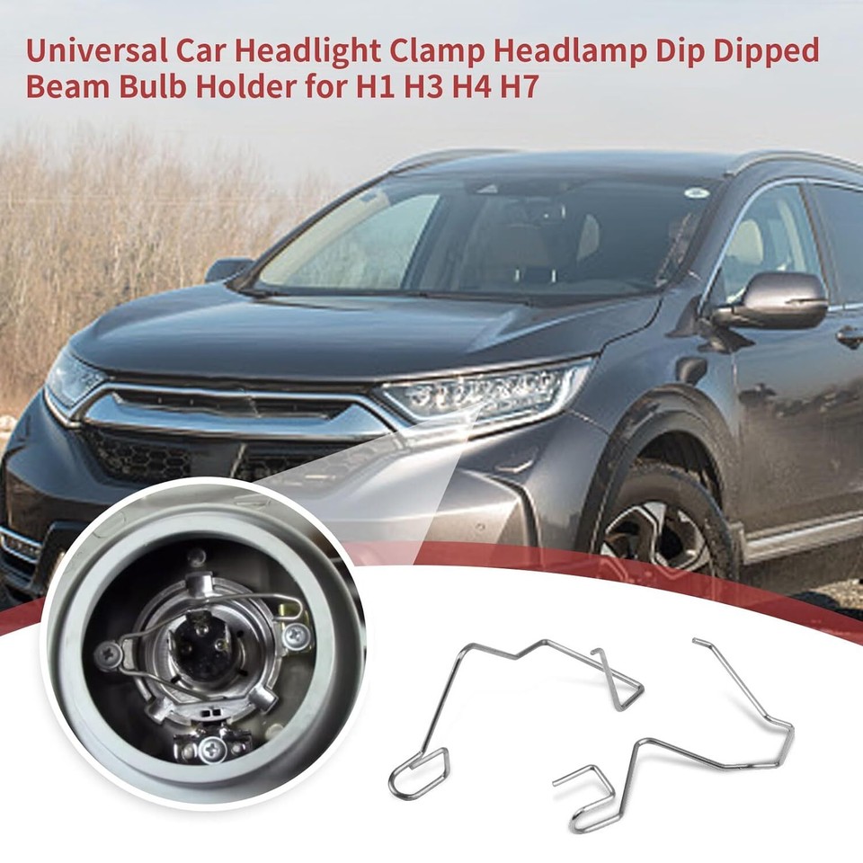 Universal Headlight Retainer Spring Clips Clamp Headlamp Dip Dipped ...