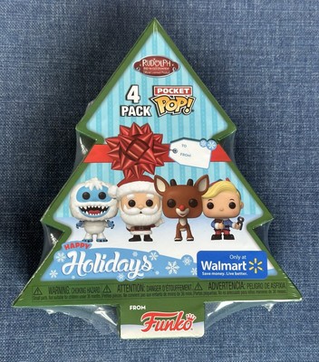 Funko Pocket POP! 4-Pack Rudolph Bumble Hermey Santa Christmas Set ...