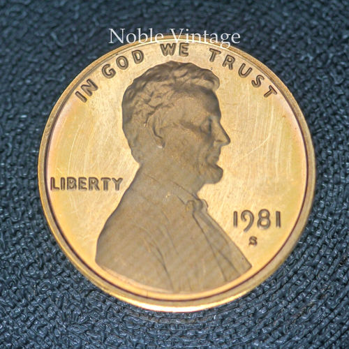 1981 S Proof Lincoln Memorial cent - From a Proof Set - Type 2 - Lot C ...