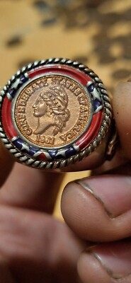 1861 penny confederate states of america ring | eBay