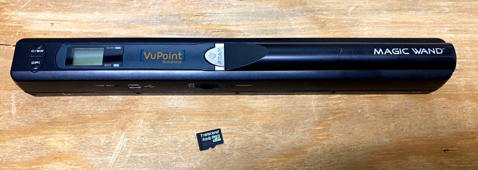 VuPoint Solutions Magic Wand Handheld Scanner w/ 4gb Micro SD Card ...