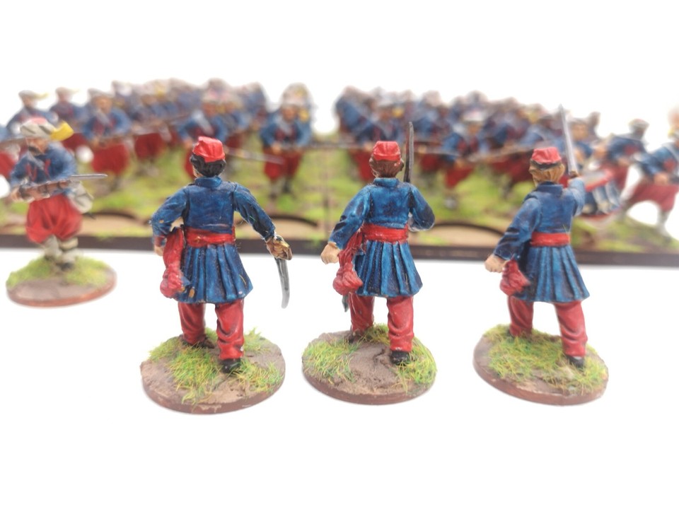 American Civil War Zouaves 25mm / 28mm Painted Plastic Perry Miniatures ...
