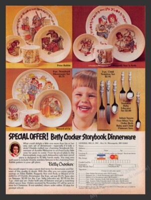 1979 Betty Crocker Storybook Dinnerware Kids Print Advertisement Ad | eBay