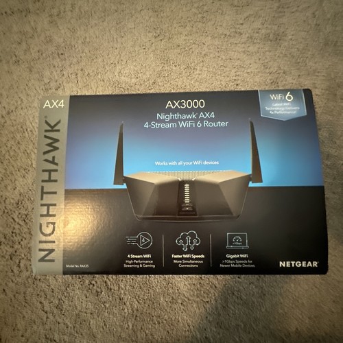 NETGEAR Nighthawk AX3000 4-Stream Dual-Band Wi-Fi 6 Router - RAX35 ...