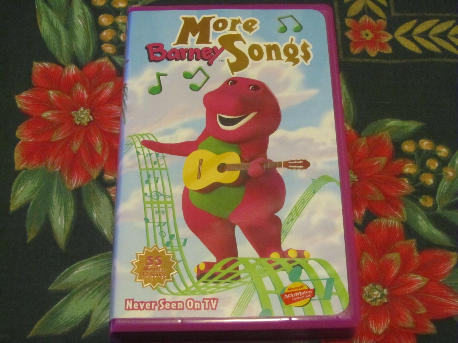 MORE BARNEY SONGS~ACTIMATES~VHS~KIDS LEARN ABOUT RHYTHM RHYME & MELODY ...
