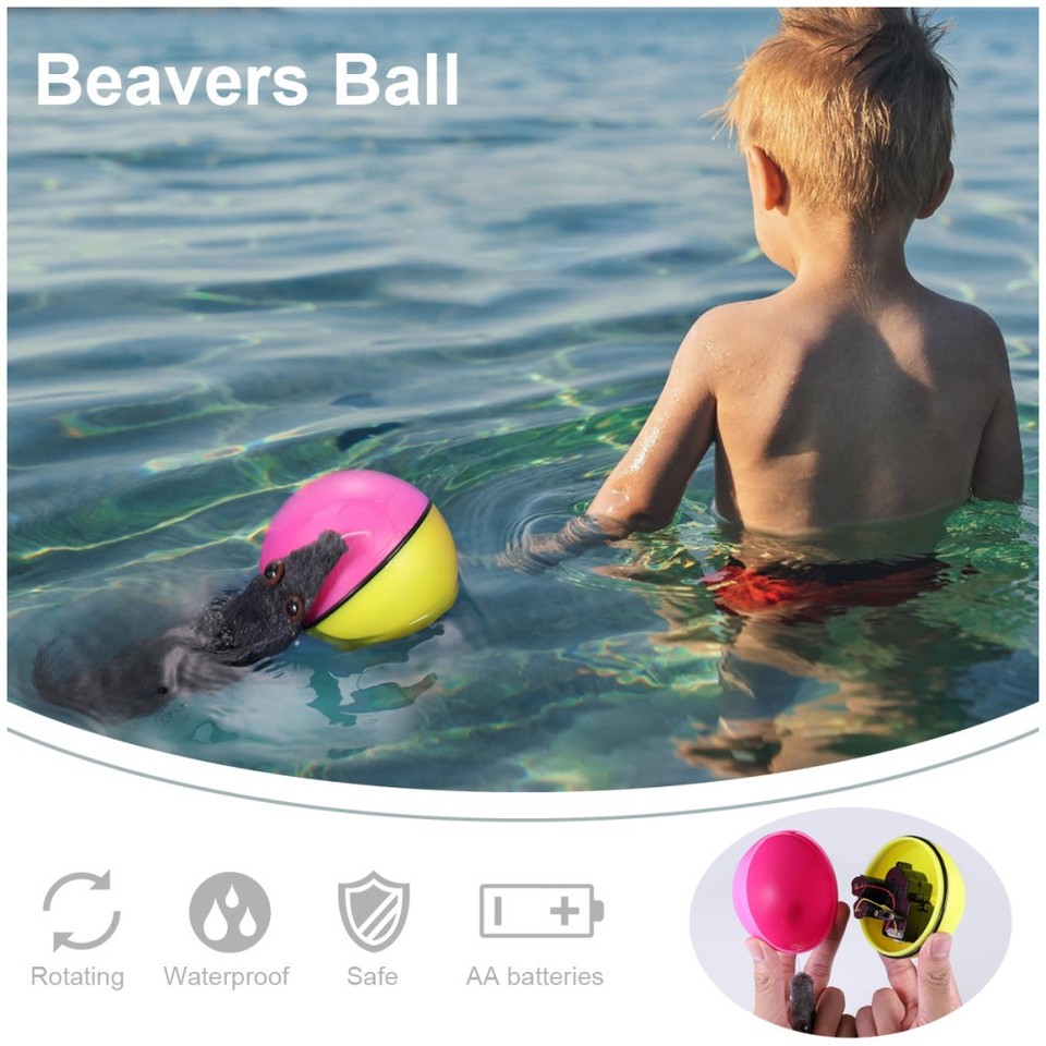 POPETPOP Ball Electric Weasel Toy Rolling Ball Mouse Toy for Cat Puppy ...