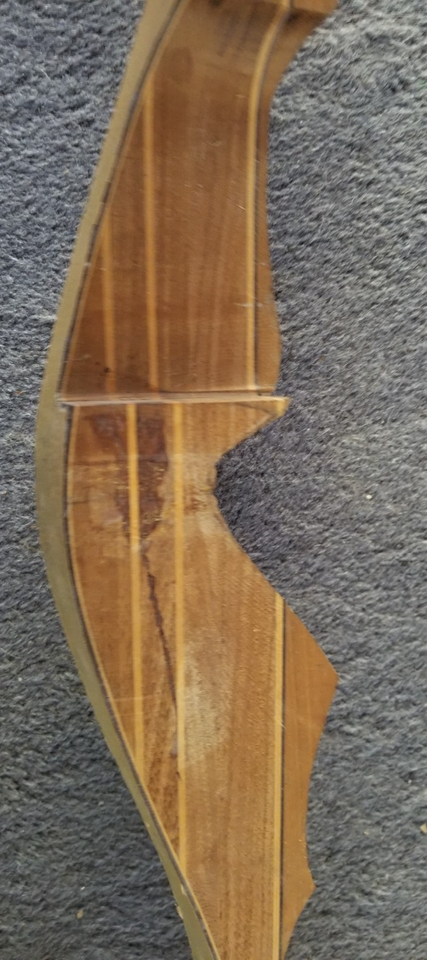 Wood Laminated Ash Hickory Maple Handmade Right Hand Recurve Bow 58 ...