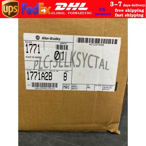 AB 1771-A2B 8 Slot I/O Chassis PLC 1771A2B Allen-Bradley NEW US Free ...