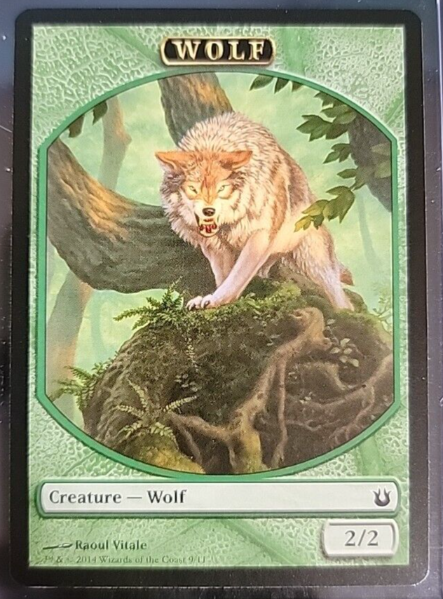 MTG Wolf Token Born of the Gods 9/11 Regular Token | eBay