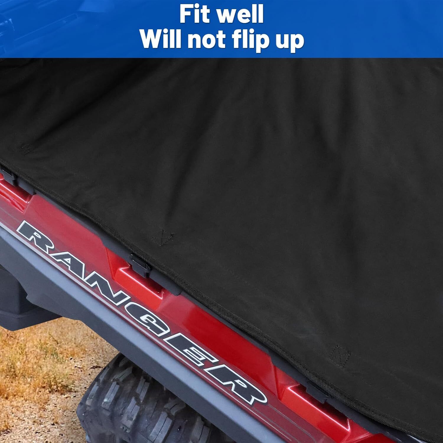 UTV Cargo Bed Cover Canvas Cover For Polaris Ranger XP 1000/570/Crew ...