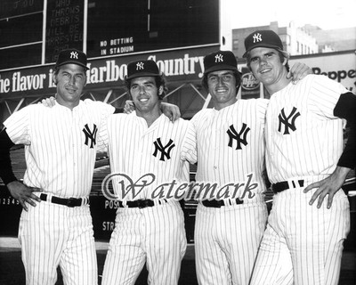 MLB 1973 New York Yankees Starting Pitchers Black & White 8 X 10 Photo ...