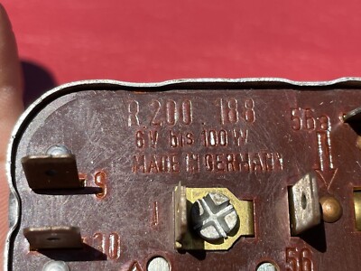 VINTAGE 6 VOLT RELAY R200188 SWF Kombirelais 6V R200 188 GERMAN ITALIAN ...
