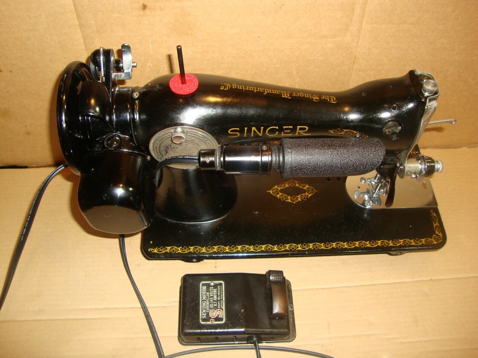 WWII SINGER SEWING MACHINE Model 15-91, SERVICED, #AG373626 | eBay