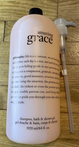 philosophy amazing grace Shampoo 64oz Jumbo Size With Pumper. | eBay