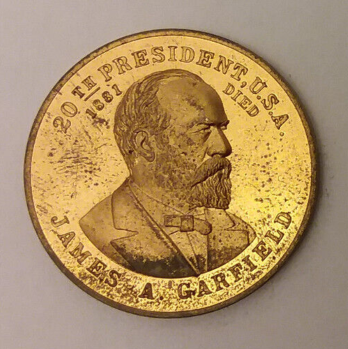 James A. Garfield 20th President Coin Medal Token 28mm | eBay