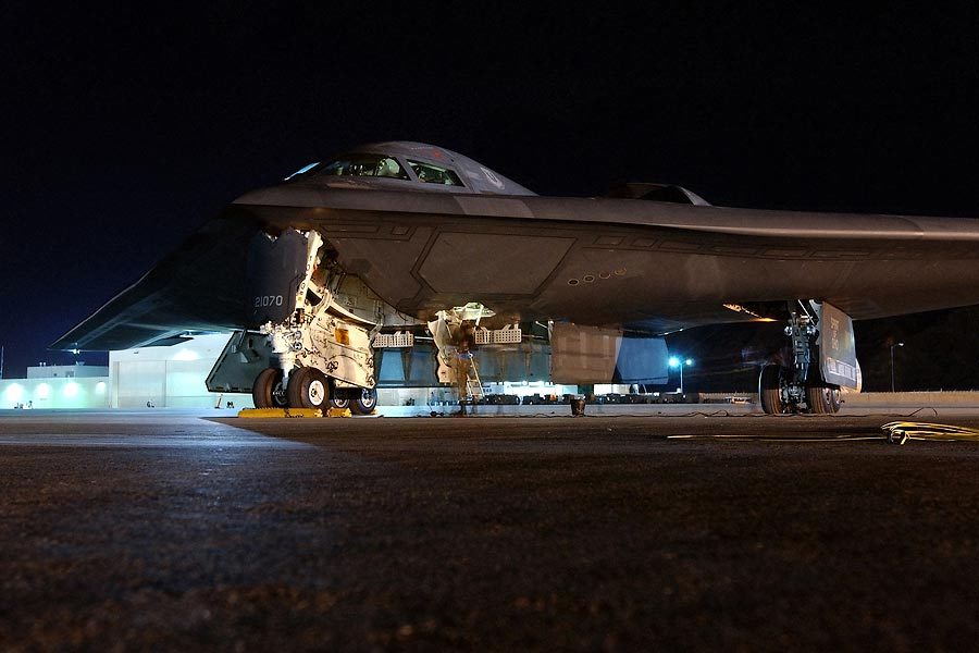 Stealth Bomber At Night
