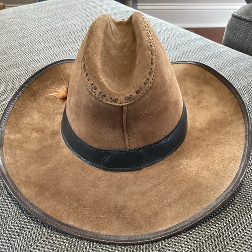 Browda Leathers suede cowboy hat, handmade from San Francisco, size ...