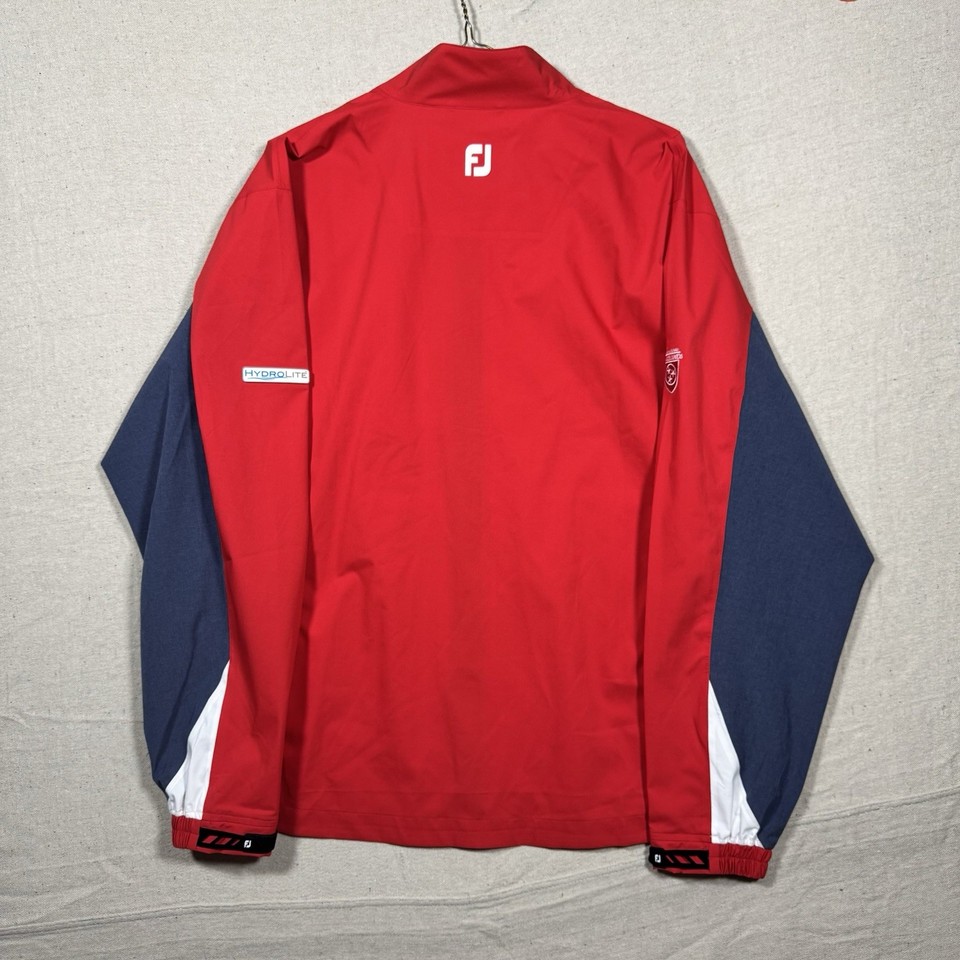 FootJoy DryJoys Hydrolite Men’s XL Waterproof Golf Jacket Red White ...