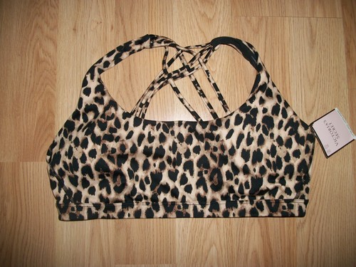 VICTORIA'S SECRET LEOPARD SPORTS BRA WOMAN SIZE XL ANIMAL PRINT ...
