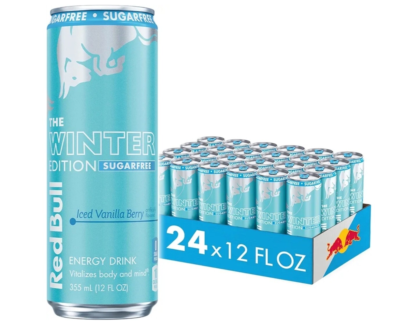 Red Bull Winter Edition Sugar Free, Iced Vanilla Berry, 12 fl.oz. can ...