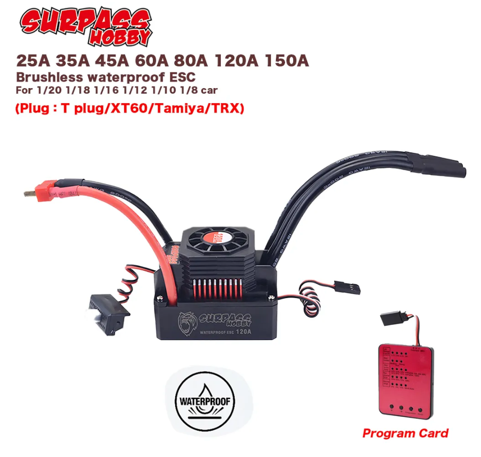 15 Options | SURPASS HOBBY ESC | High-Performance RC | XT60/T Plug ...