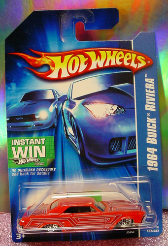 2006 Hot Wheels 1964 BUICK RIVIERA #157/223 WIN nc☆red/chrome; wire ...