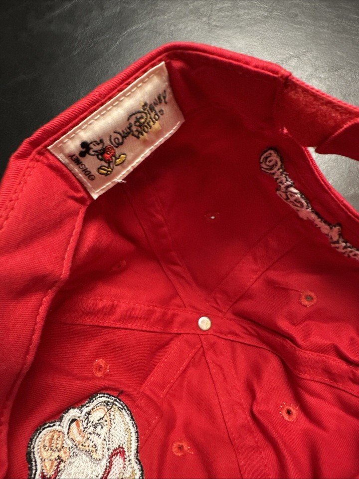 Vintage DisneyWorld Hat Red Grumpy Adjustable Embroidered Baseball Cap ...