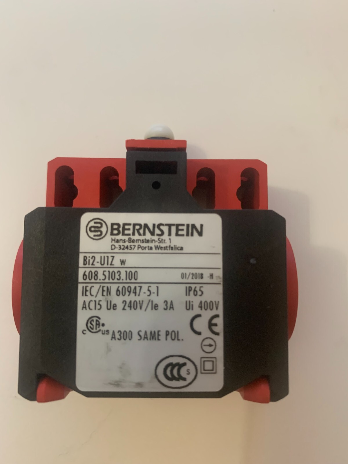 Bernstein 608.5103.100 - 6085103100 (Bi2-U1Z w) Limit Switch | eBay