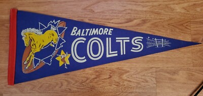Baltimore Colts 1950s Full Size Football Pennant- Very Clean | eBay