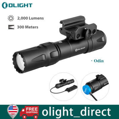 Olight Odin 2000 Lumen USB Rechargeable Rail Mount Remote Switch ...