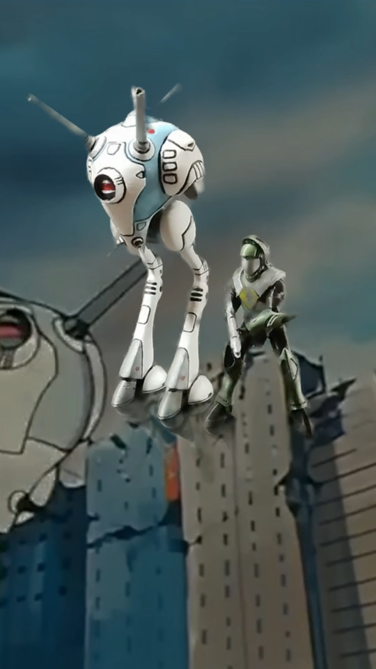 Battle pod and a Zentraedi Soldier 1/100 Scale Full Color Robotech ...