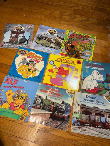 9 Kids Floppy Books Assorted Titles Thomas Flintstones Clifford | eBay