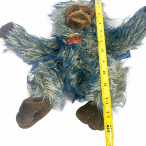 Dan Dee Collectors Choice Monkey 12in Plush Blue Gray Stuffed Animal ...